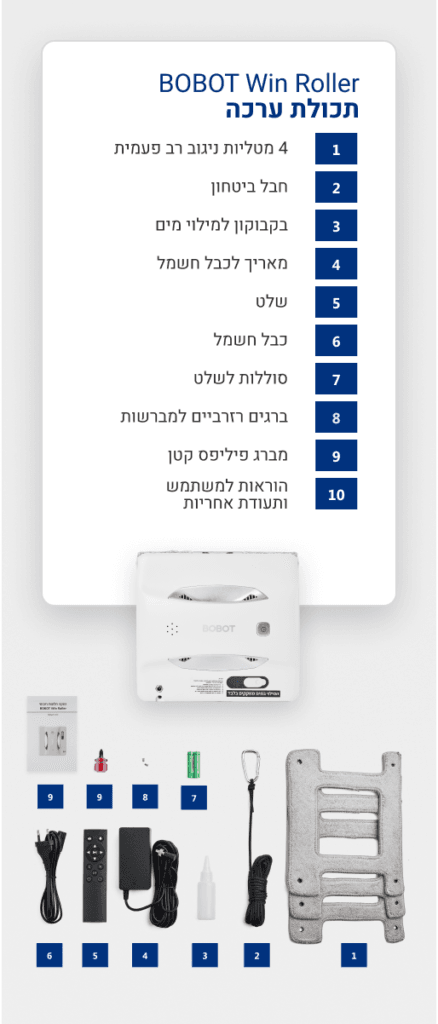 BOBOT Win Roller – מנקה חלונות - BOBOT Israel